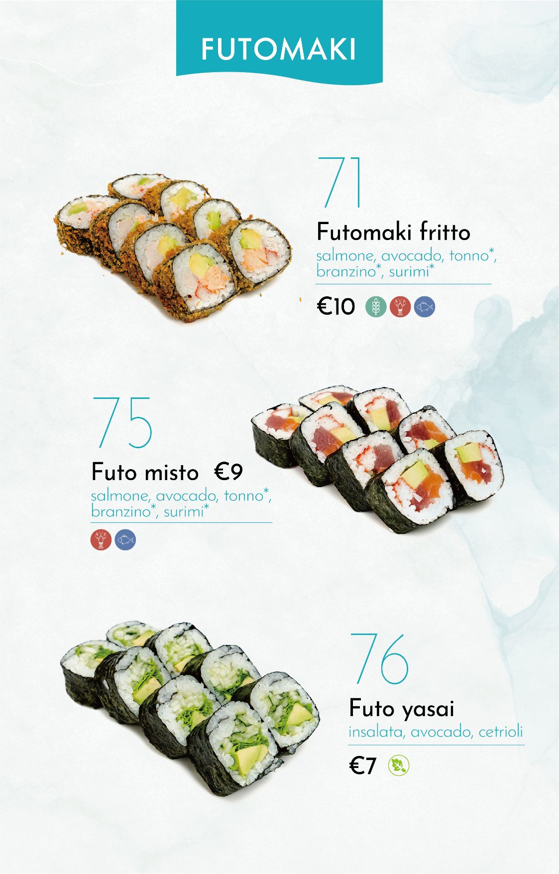 Mon Sushi | Menu Pranzo | Ordina.io